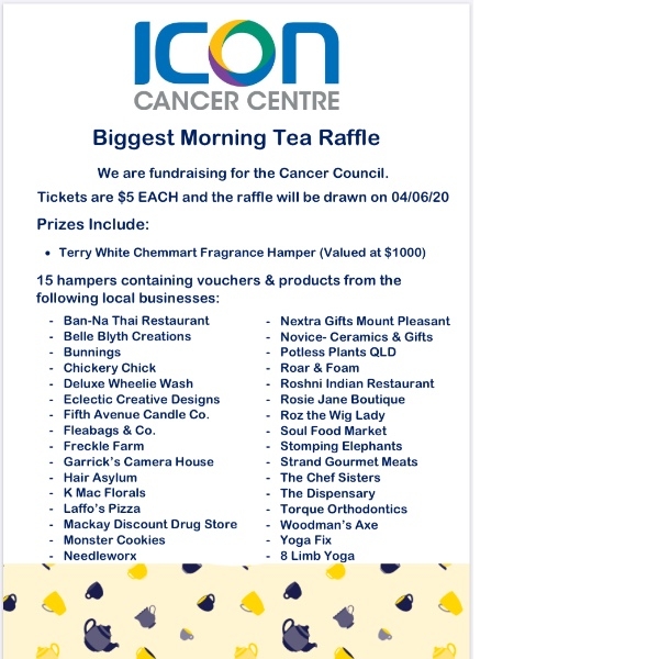 Australia's Biggest Morning Tea - Icon Cancer Centre Mackay Morning Tea