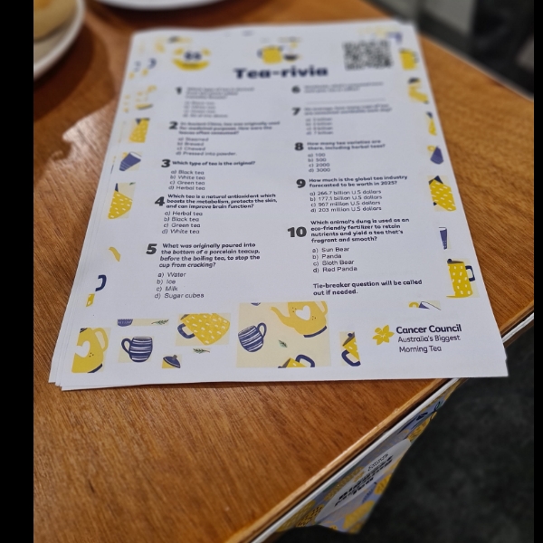 Australia's Biggest Morning Tea - Robyn Van Niekerk